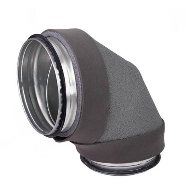 Thermoduct geïsoleerde bocht 90 graden diameter 250 mm 10125090 | Econox.nl