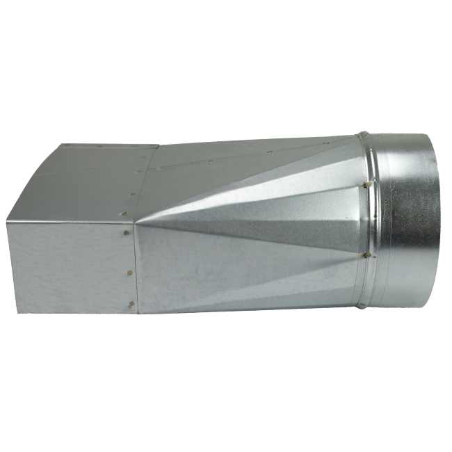 Verloopstuk 220x80 mm naar diameter 150 mm tbv instortkanaal 22081150 | Econox.nl